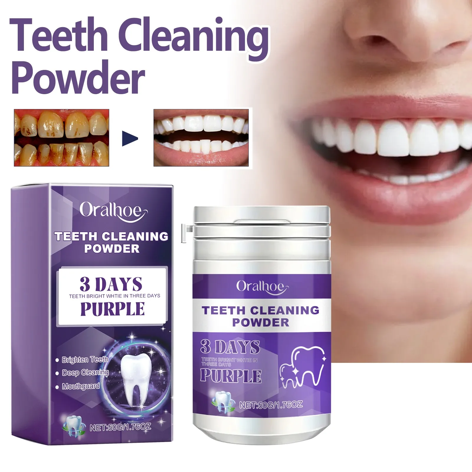 Teeth-Whitening-Powder-Has-A-Whitening-Effect-Which-Is-Effective-For ...