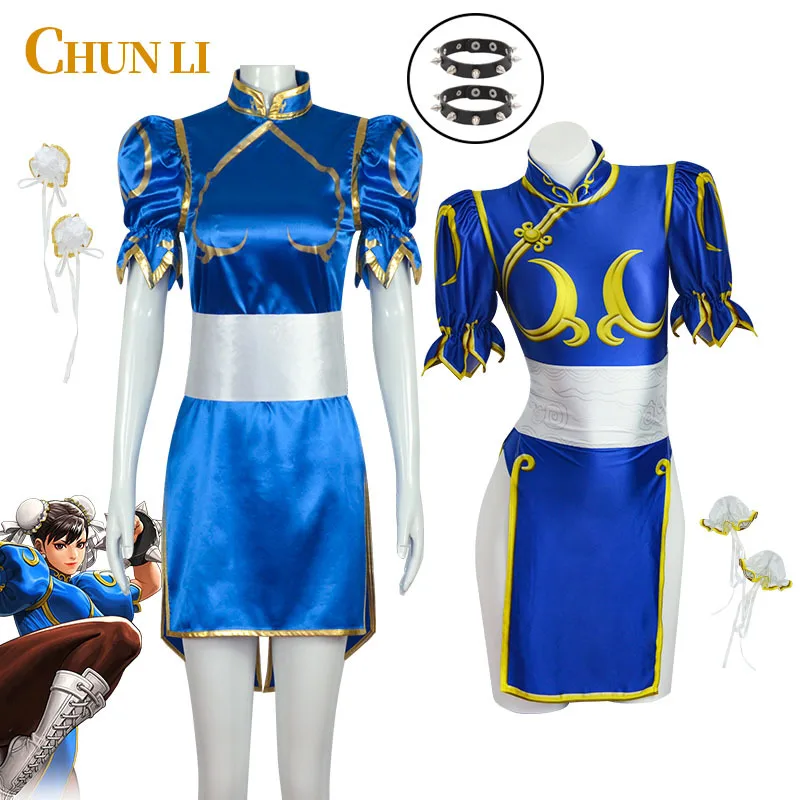 Vestido-de-Cosplay-de-Chun-Li-traje-de-juego-de-rol-SF-Chunli-traje ...