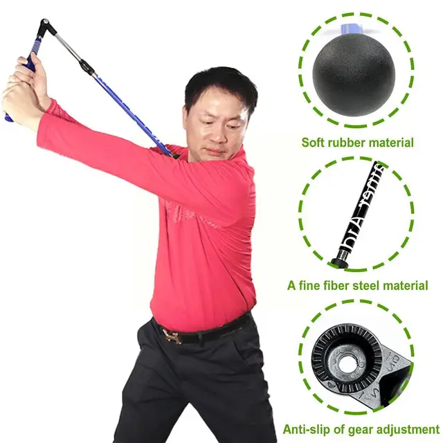 Golf Swing Trainer Exerciser Aid Adjustable, Portable Golf Aid Hinge ...