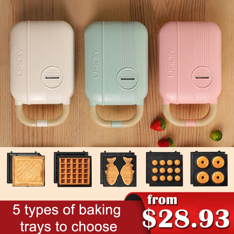 Mini Sandwich Machine Breakfast Maker Multi Cookers Toasters Electric ...