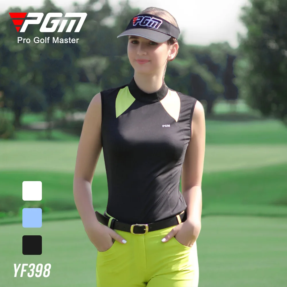 PGM Golf Women's T-Shirts Sports Leisure Summer Sleeveless Lady ...
