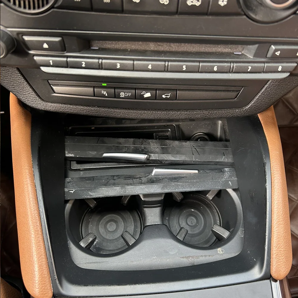 NEW-For BMW X5 X6 E70 E71 E72 2007-2014 Interior Central Console Drink ...