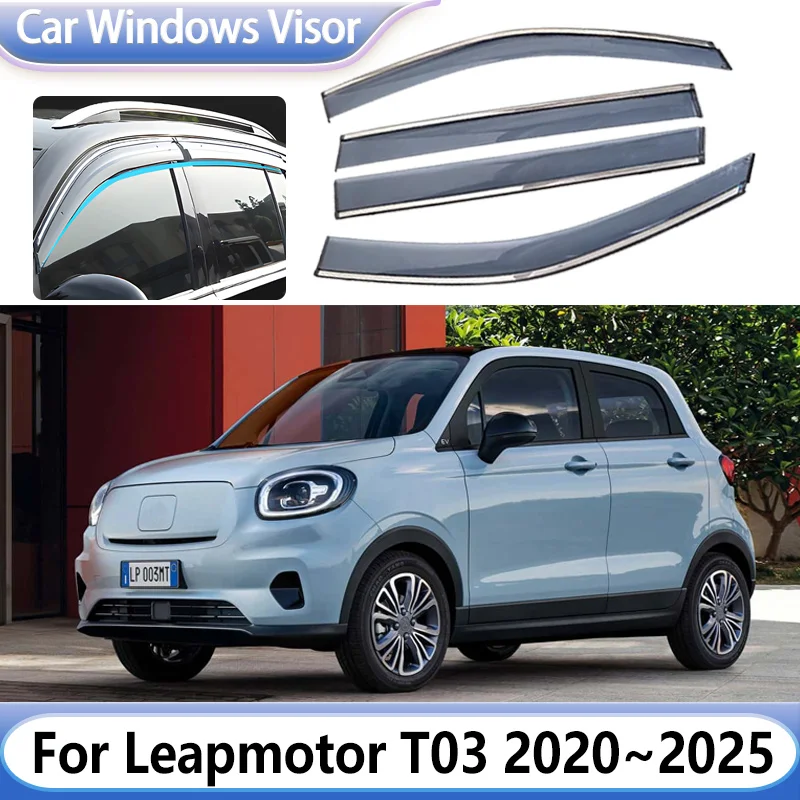Car Window Rain Deflector For Leapmotor T03 2020 2021 2022 2023 2024 ...