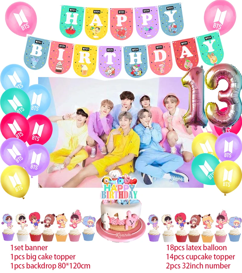 Decoración de fiesta de cumpleaños para niños, pancarta de globos ...