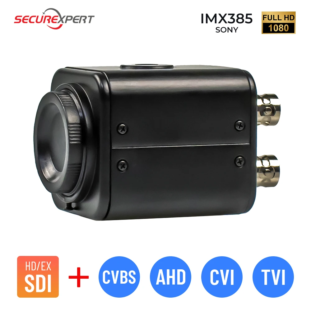 2MP CCTV HD-SDI EX-SDI 6 IN 1 Security Mini Broadcast Box SDI Camera ...