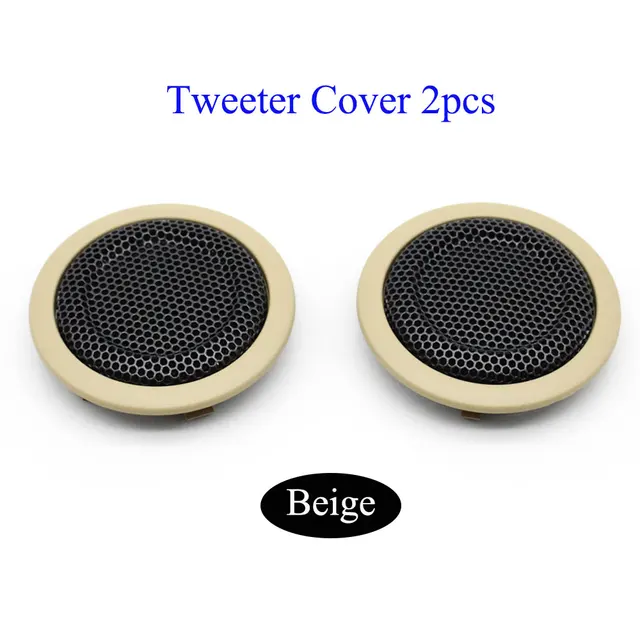 Black Midrange Speaker Cover Car Front Rear Door Tweeter Horn Panel For ...