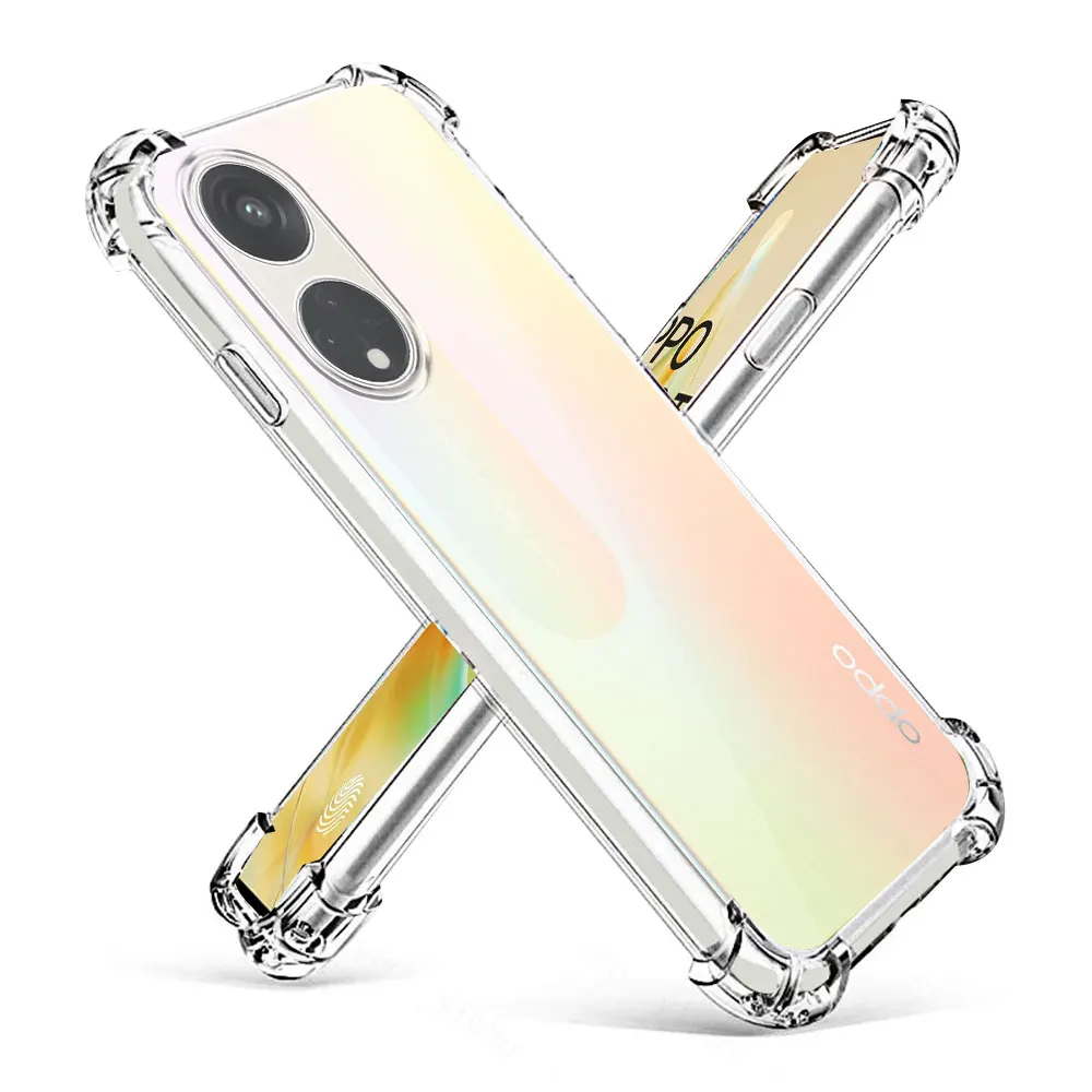 For OPPO Reno 8T Case Clear Shockproof Silicone Soft Phone Cover Cases ...