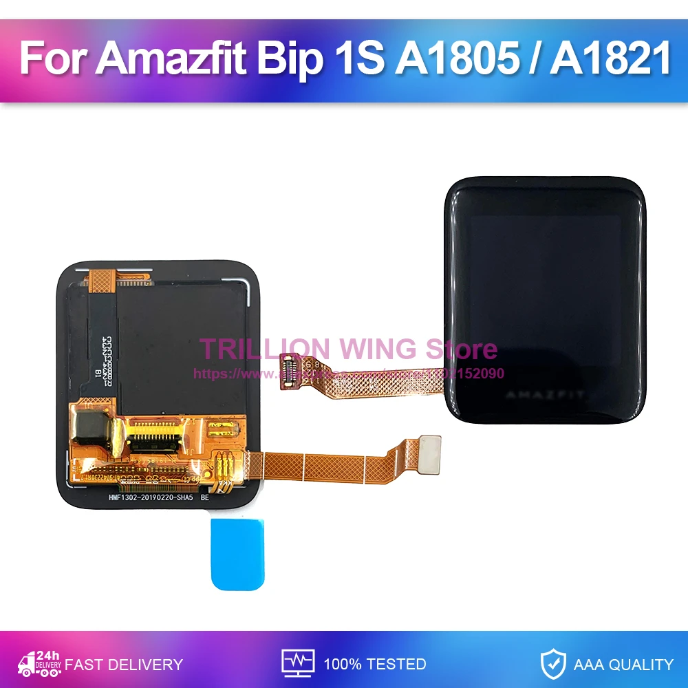 Para huami amazfit bip 1 s display lcd painel de toque digitador da ...