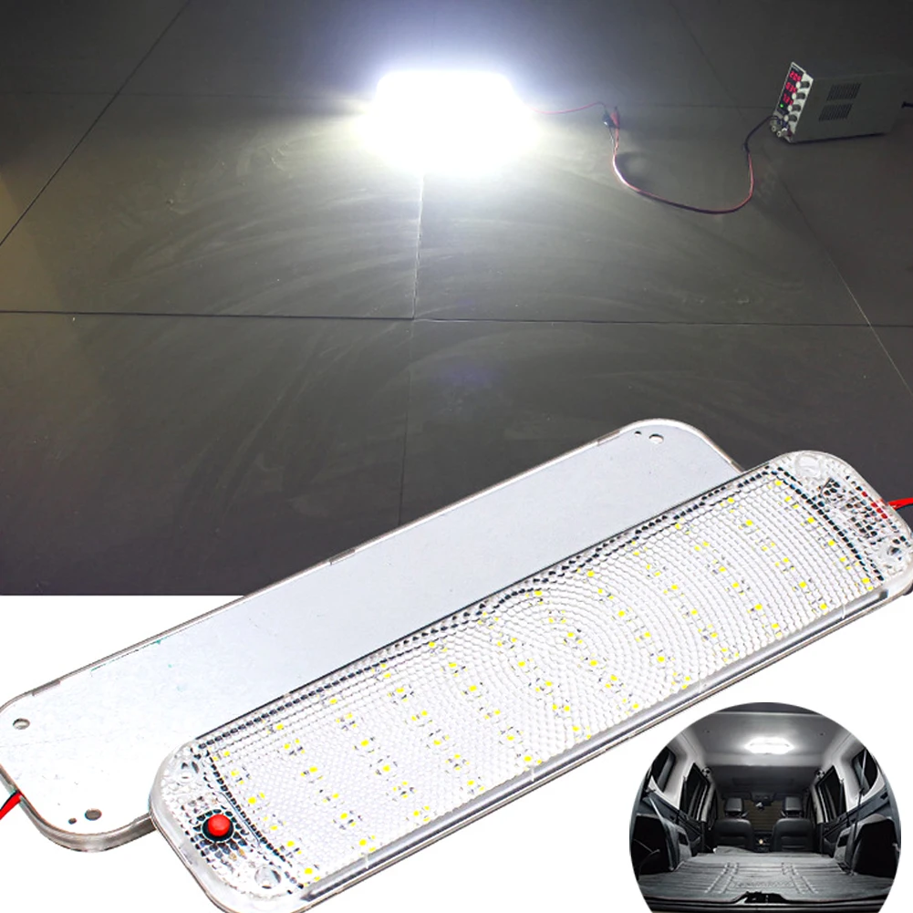 NEW 72LED 12V-80V LED Car Vehicle Interior Dome Roof Ceiling Reading ...