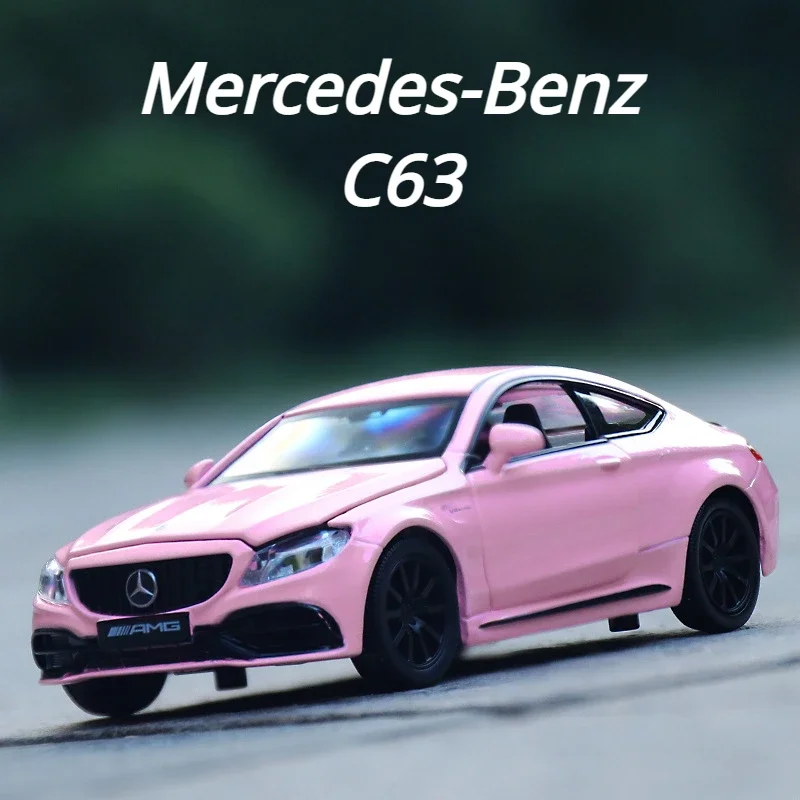 Mercedes-Benz-C63-AMG-Rosa-DieCast-Auto-Carros-Modelos-Super-Carros ...