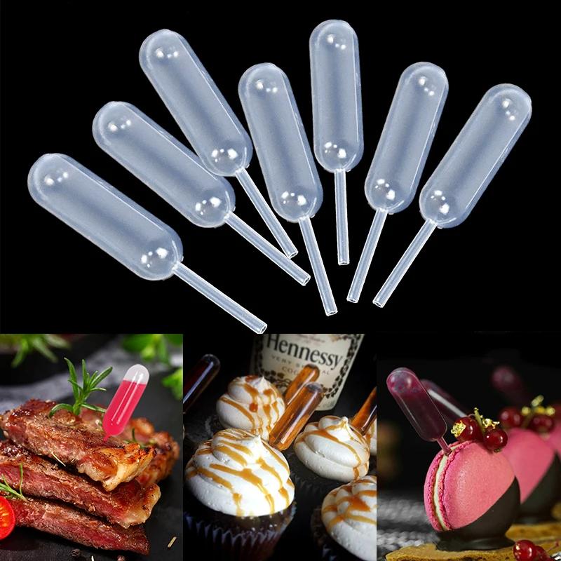 50pcs-Mini-4ml-Disposable-Pipettes-For-Cupcakes-Ice-Cream-Plastic ...