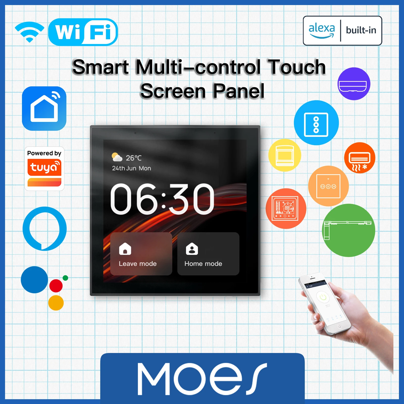 Smart Home Automation Touch Control Panel | Intelligent Home Control ...