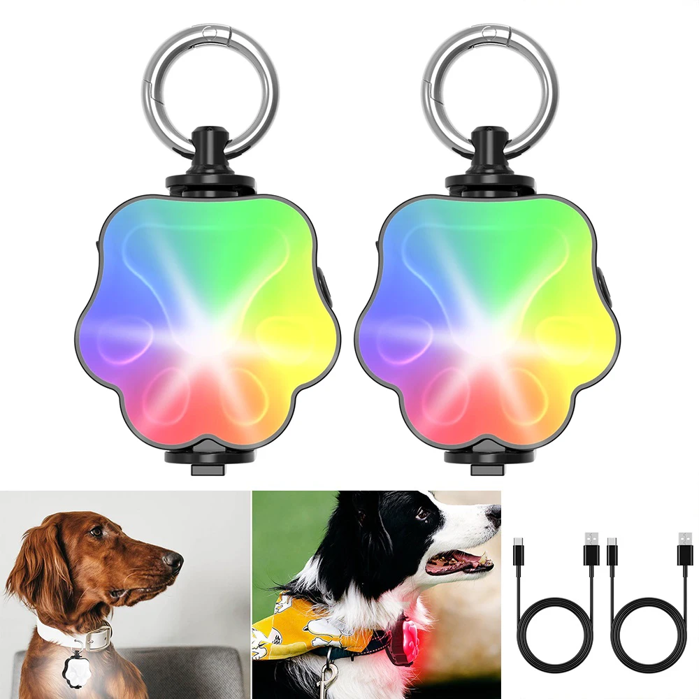 2-Pack-LED-Dog-Collar-Light-Cat-Pet-Luminous-Pendant-USB-Flashlight ...
