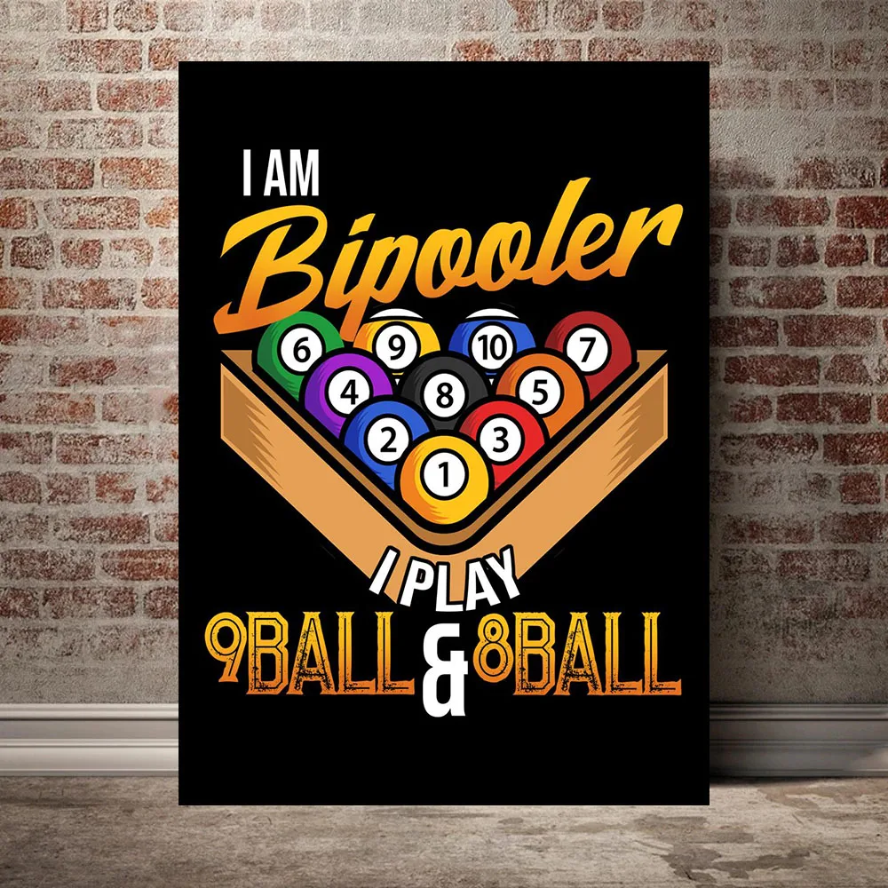 Canvas Pool Table Signs