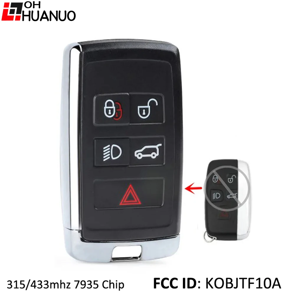 Modified-Smart-Remote-Key-Fob-315MHz-Or-433MHZ-for-Land-Rover-LR2-LR4 ...
