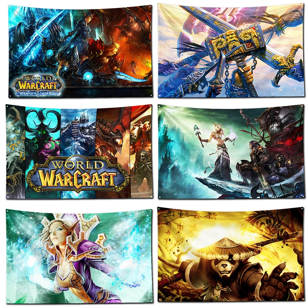 Hot-Game-Worlds-of-Warcrafts-Wow-Flag-Polyester-Digital-Printing-Banner ...