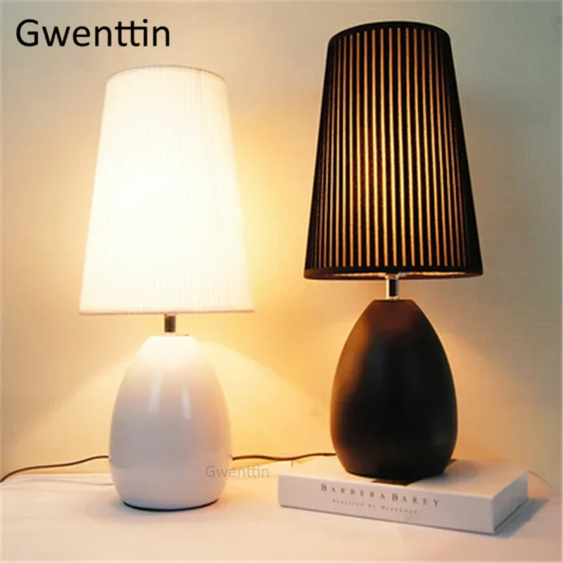 Modern Table Lamp for Bedroom Bedside Standing Desk Light Living Room ...