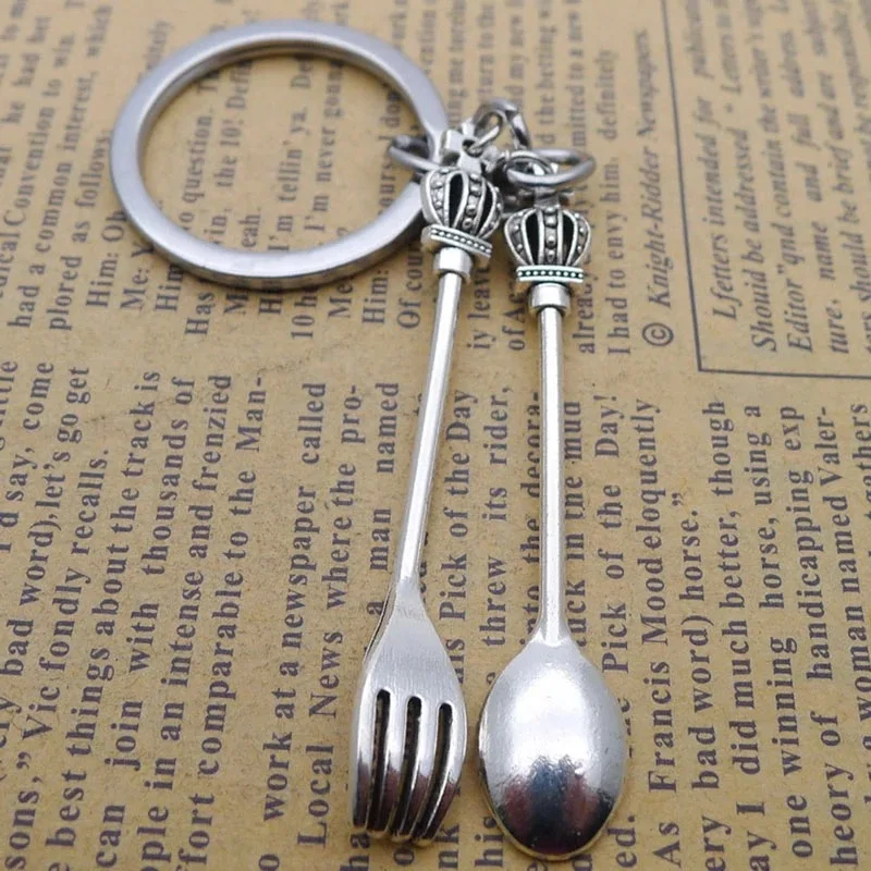 spoon-keychain-DIY-Metal-Holder-Chain-Vintage-Kitchen-Spoon-Crown ...