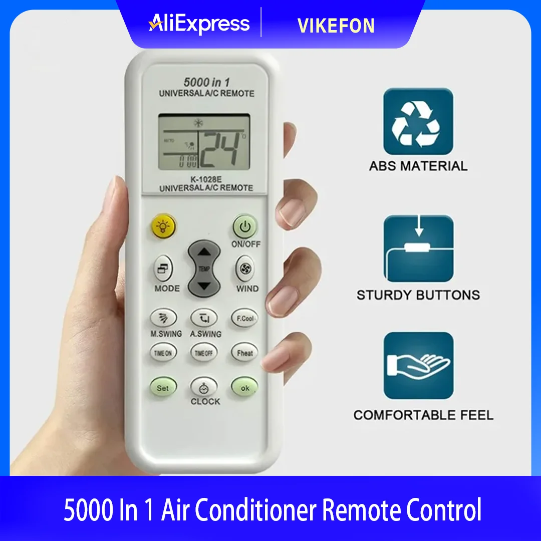5000 In 1 Universal Air Conditioner Remote Control for LG Gree Midea ...