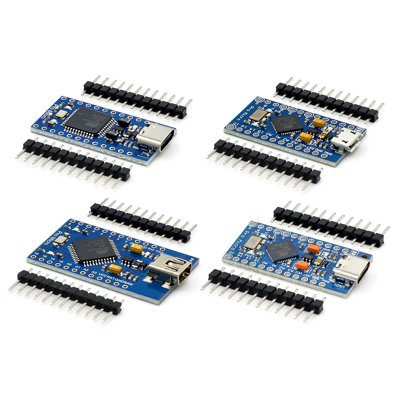 MICRO-MINI-TYPE-C-USB-Pro-Micro-for-arduino-ATmega32U4-5V-16MHz-Module ...