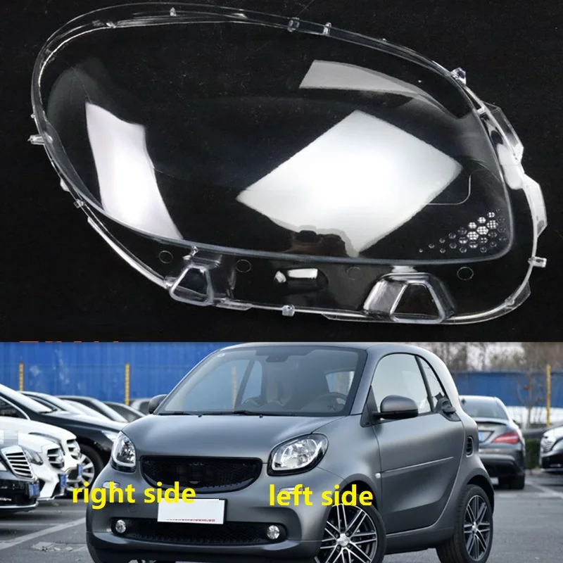 For-Benz-Smart-Fortwo-Forfour-2016-2019-Car-Headlight-Shell-Lampshade ...