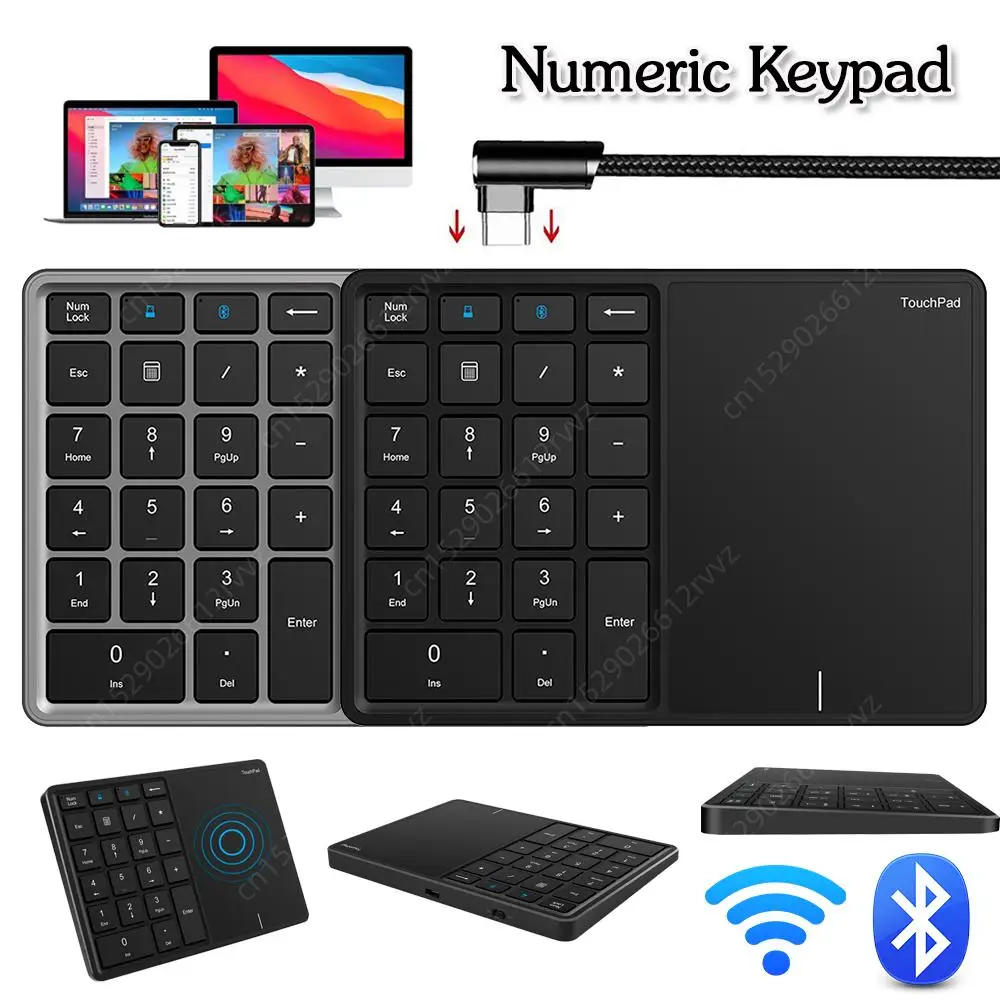 Teclado-num-rico-USB-2-4G-inal-mbrico-con-Panel-t-ctil-Mini-teclado-num ...
