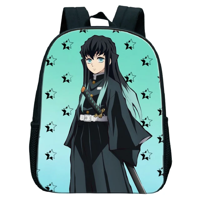 Anime Demon Slayer Muichiro Tokito Backpack For Teenager, 60% OFF