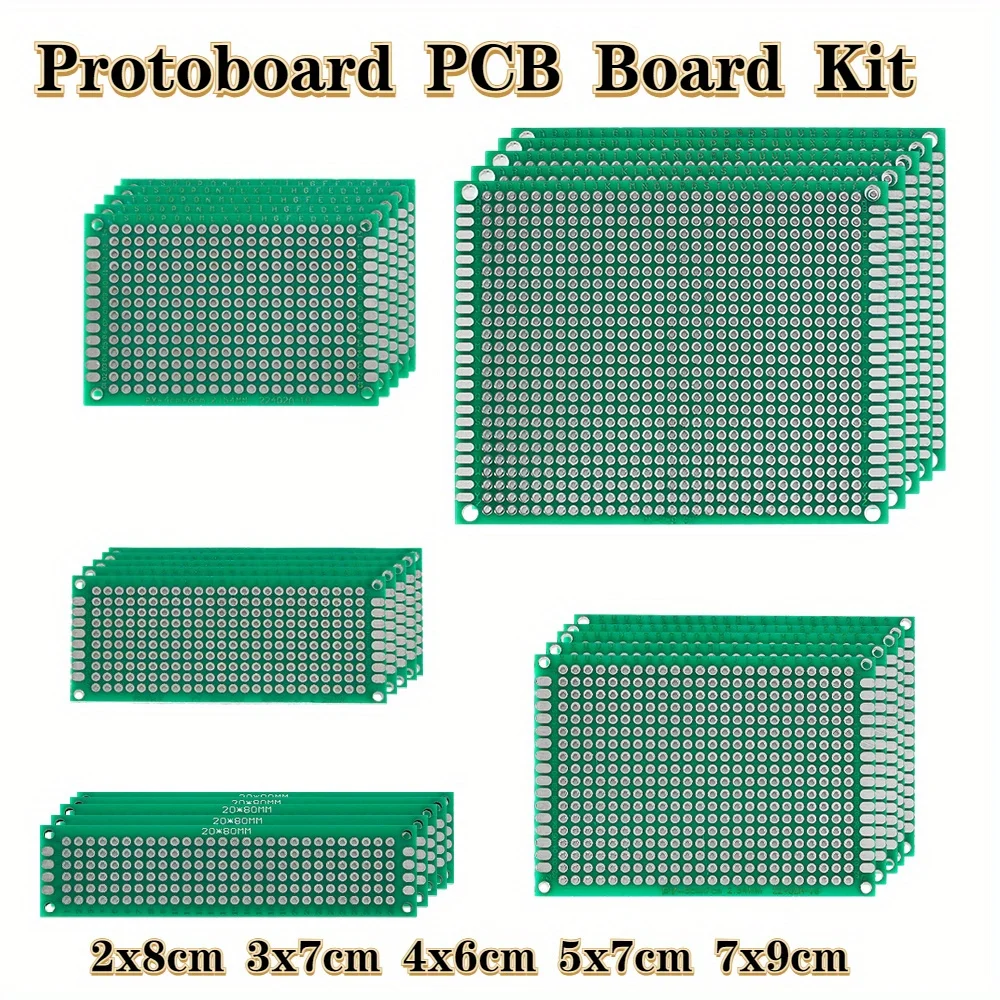 4pcs-20pcs-Protoboard-PCB-Board-Kit-Green-Double-Sided-Prototype-Board ...