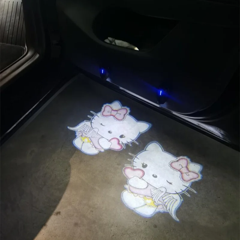 Hello-Kitty-Car-Welcome-Light-High-Definition-Projector-Hd-Ambient ...