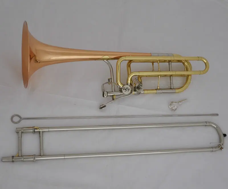Double Rotor Bass Trombone Bb/F/Eb&Bb/F/D/Gb Rose Brass Bell ...