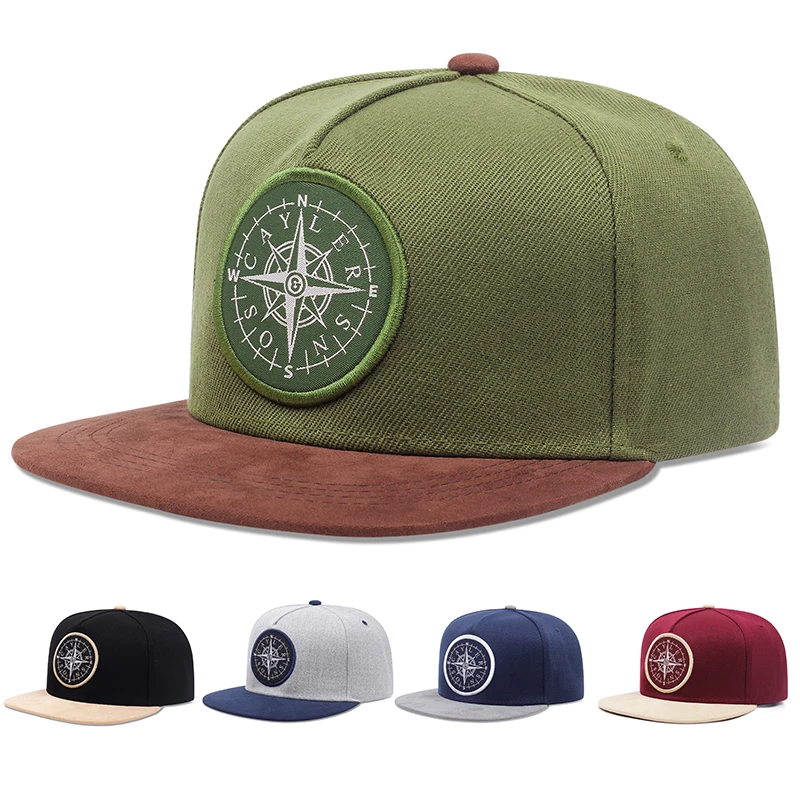 Fashion New NSWE Compass Flat Edge Hat Men's Retro Street Hip Hop Hat ...