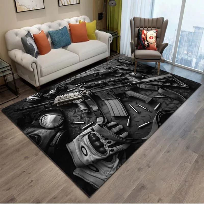 15-Sizes-3D-Rifle-Pistol-Revolver-Gun-Area-Rug-Carpet-Rug-for-Living ...