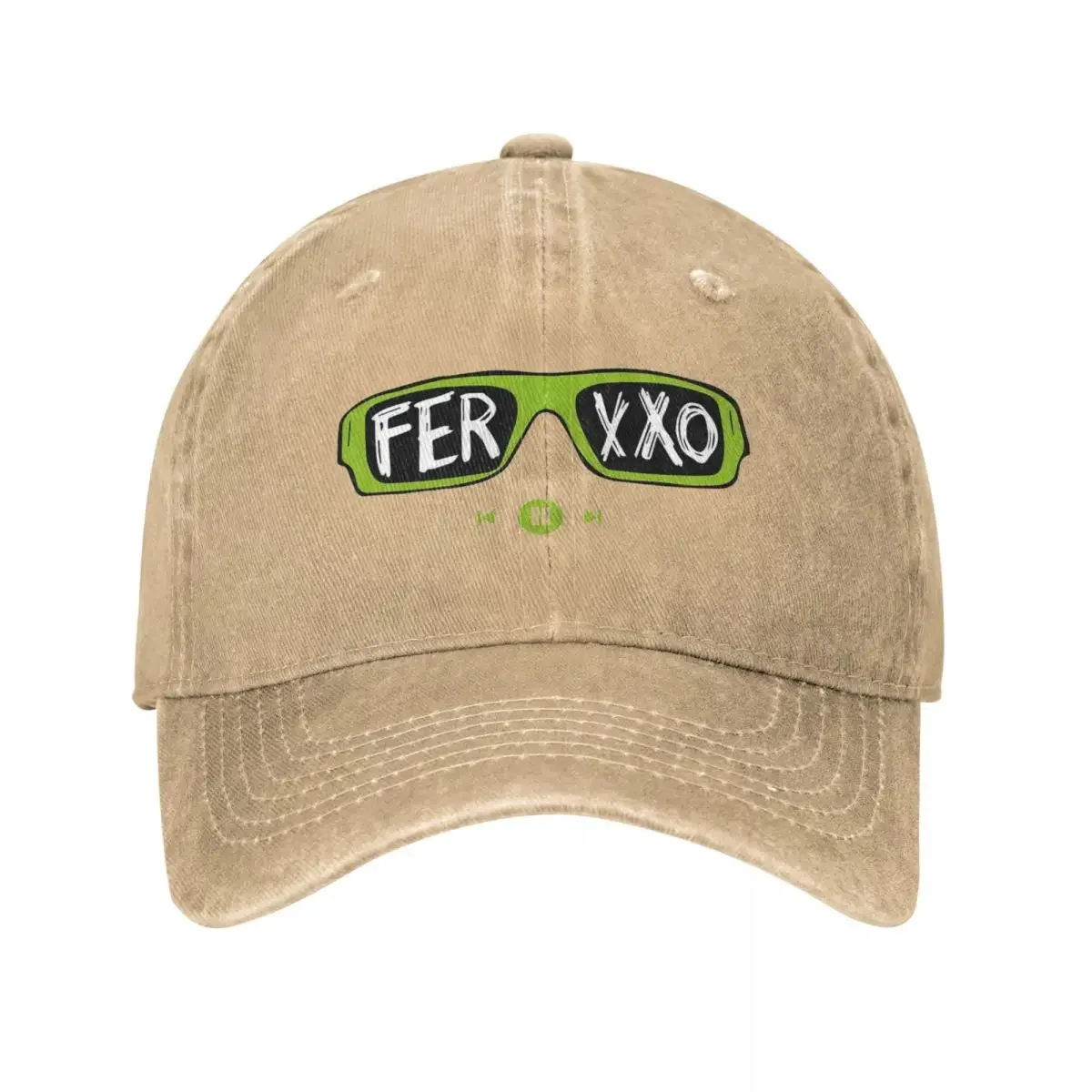 Feid-Merch-Logo-Animated-Ferxxo-Baseball-Cap-Vintage-Distressed-Denim ...