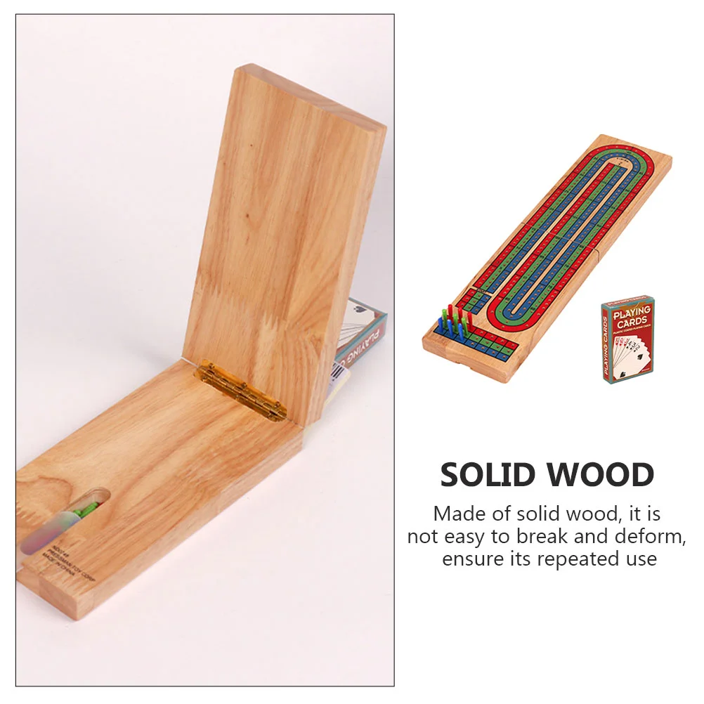 Cribbage Board Funny Large for Party Game Wooden Table Solid Decorative ...