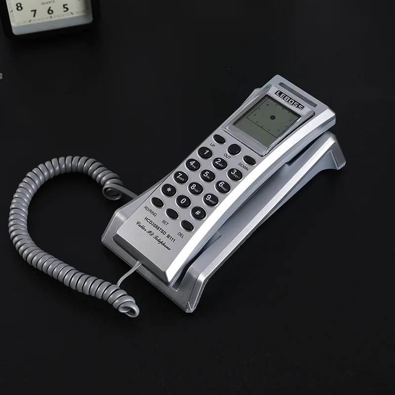 Cored Wall Phone with Caller ID Display Desk Wall Mounted Trimline ...