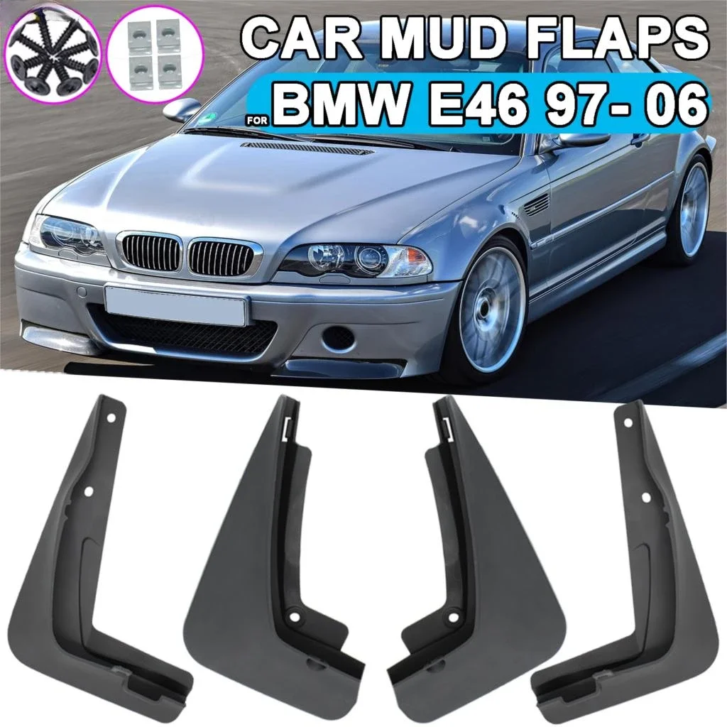 4Pcs Front Rear Mud Flaps Splash Guards Fender Mudguards for BMW 3 ...