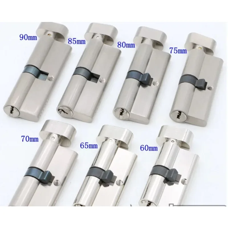 Door Hardware 60 70 80 90mm Security Copper Door Lock Cylinder Interior ...