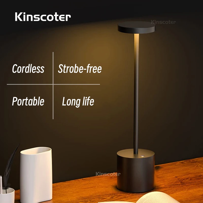 KINSCOTER-Candeeiro-de-mesa-LED-sem-fios-luz-nocturna-ilumina-o ...