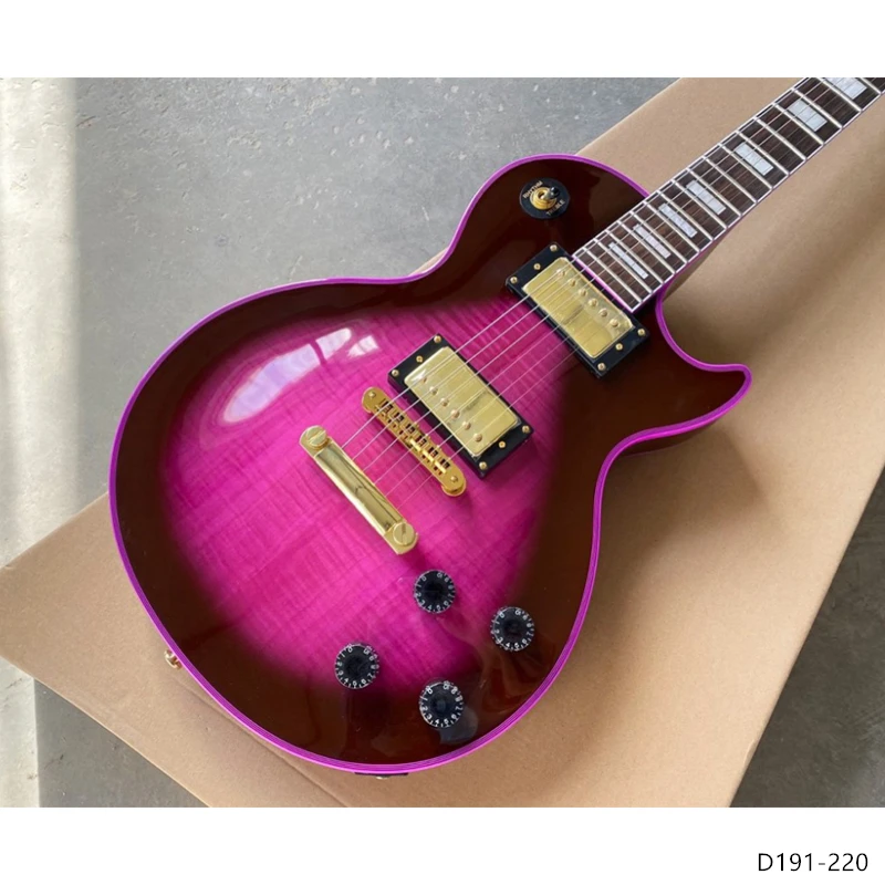 Guitarra-el-ctrica-Pink-Widow-con-trastes-redondeados-de-acero ...