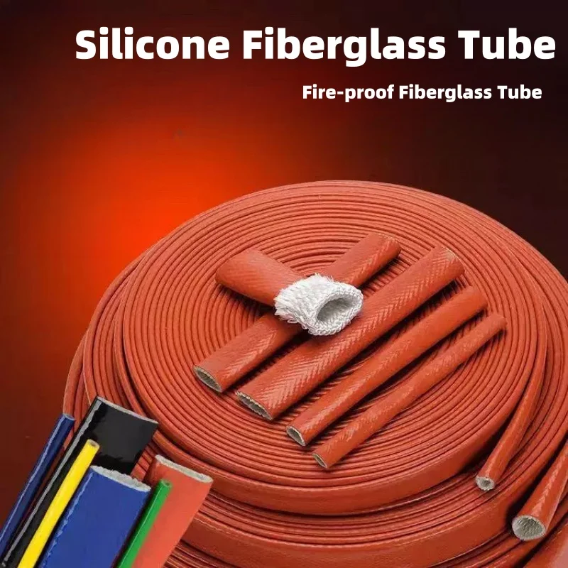 High-Temperature-Resistant-Fiberglass-Tube-Silicone-Resin-Coated-Glass ...