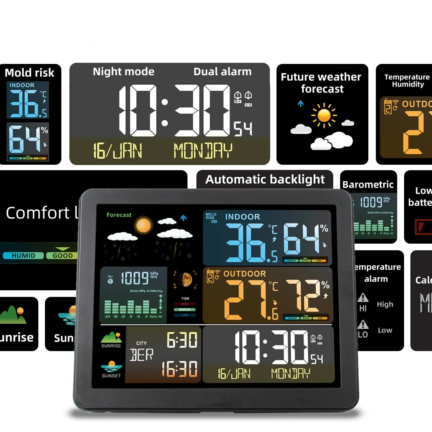 Multifunction-Weather-Station-Alarm-Clock-Thermometer-Hygrometer ...