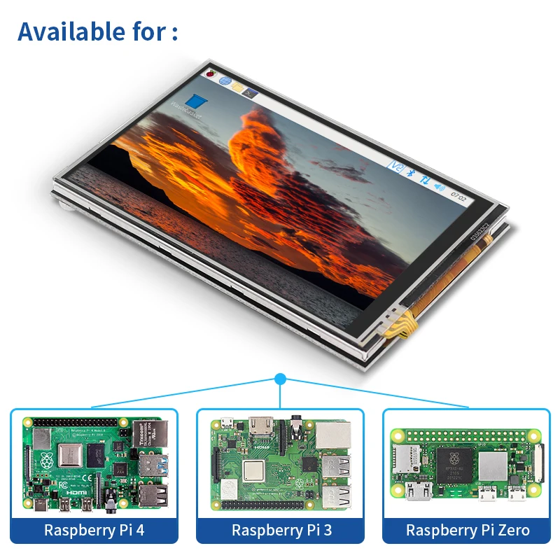 Option 1 - Écran tactile LCD TFT 3.5 pouces pour Raspberry Pi 3 B Plus ...
