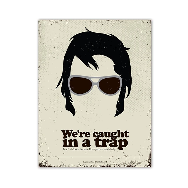 Pósteres de cantantes minimalistas, colección de cantantes famosos ...