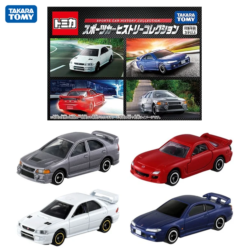 TAKARA-TOMY-Tomica-4-Pcs-Sports-Car-History-Collection-Set-Subaru-Mazda ...