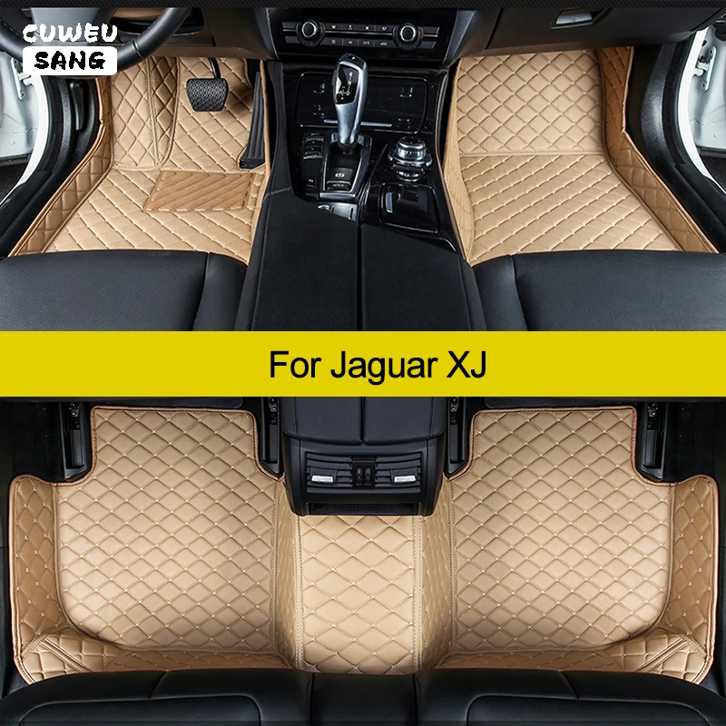 CUWEUSANG Custom Car Floor Mats For Jaguar XJ 2003-2023 Auto Carpets ...