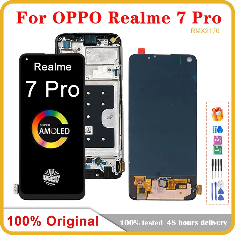 6.4"Original AMOLED / TFT For OPPO Realme 7 Pro RMX2170 LCD Display Touch Screen Digitizer ...