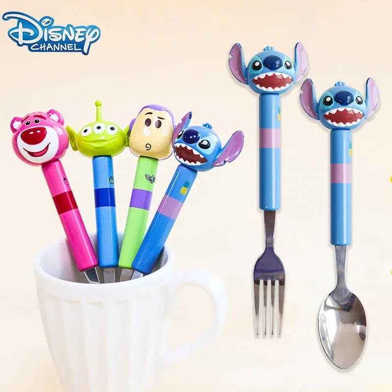 Disney-Stitch-Fork-Spoon-Tableware-Cartoon-Cute-Interesting-Alien ...