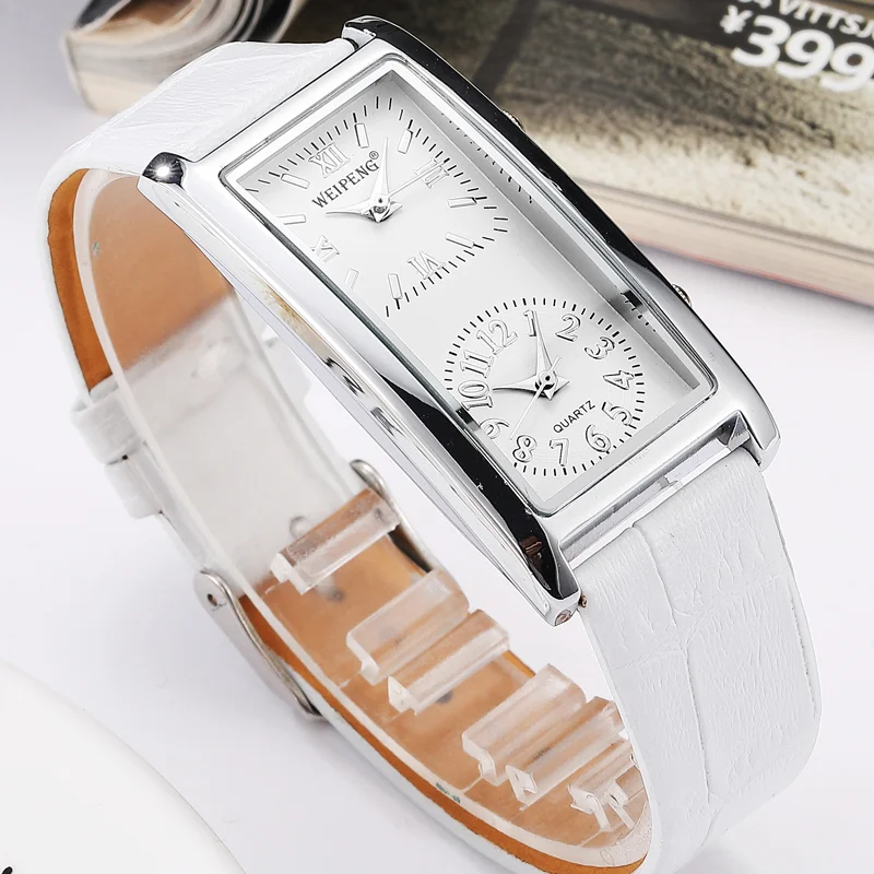 Ladies-Casual-Watch-2-Dial-Time-Zone-Womens-Fashion-Wristwatch-Elegant ...
