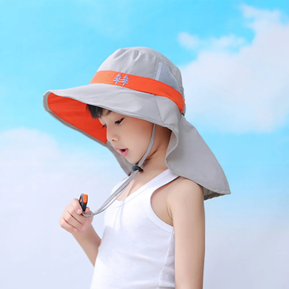 Children Summer Bucket Hats Uv Protection Outdoor Beach Sun Hat Uv ...