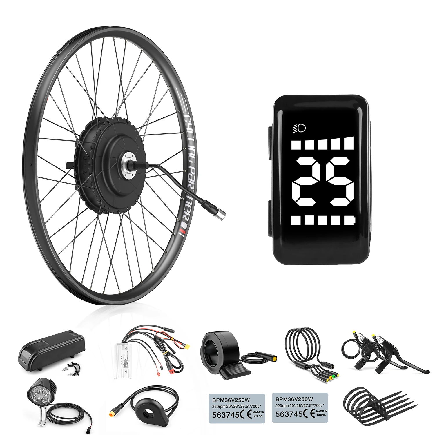 Bafang 48V750W Hinterradmotor, passend für 26 Zoll 27,5 Zoll 28 Zoll ...